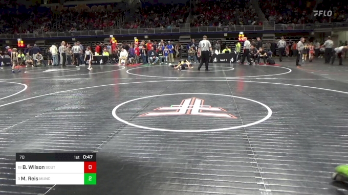 70 lbs Round Of 16 - Brenner Wilson, South Western vs Mason Reis, Muncy