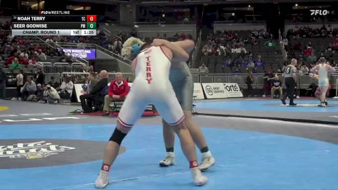 190 lbs Champ. Round 1 - Noah Terry, Tell City vs Seer Godwise, Perry ...