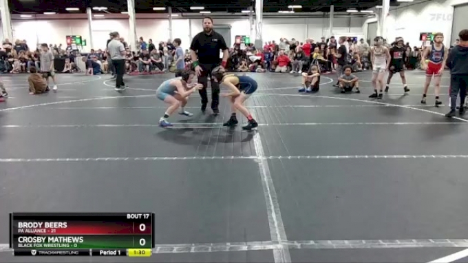 68 lbs Round 5 (8 Team) - Brody Beers, PA Alliance vs Crosby Mathews ...