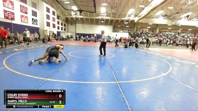 133 lbs Cons. Round 2 - Daryl Mills, Missouri Baptist University vs ...