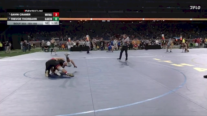 D3-190 lbs Semifinal - Gavin Craner, Whitehall vs Trevor Thorbahn ...