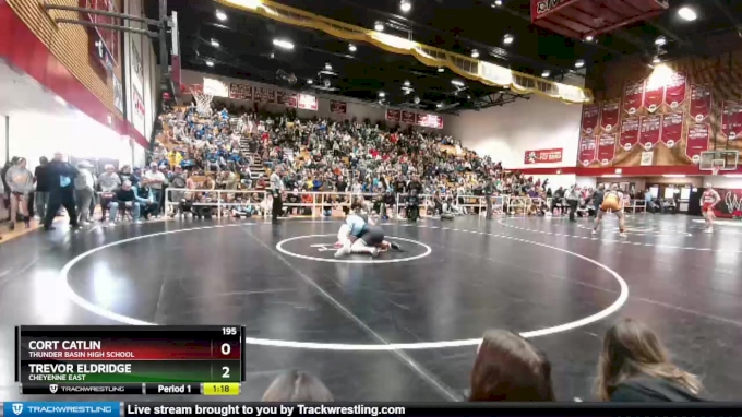 195 lbs Semifinal - Trevor Eldridge, Cheyenne East vs Cort Catlin ...