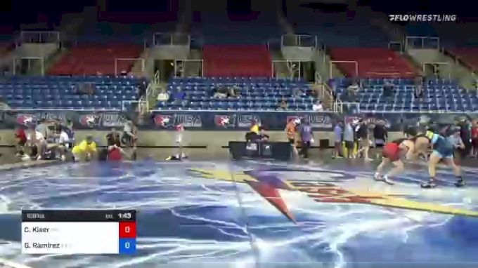 106 lbs Consi Of 16 #1 - Christopher Kiser, Oklahoma vs Gabriel Ramirez ...