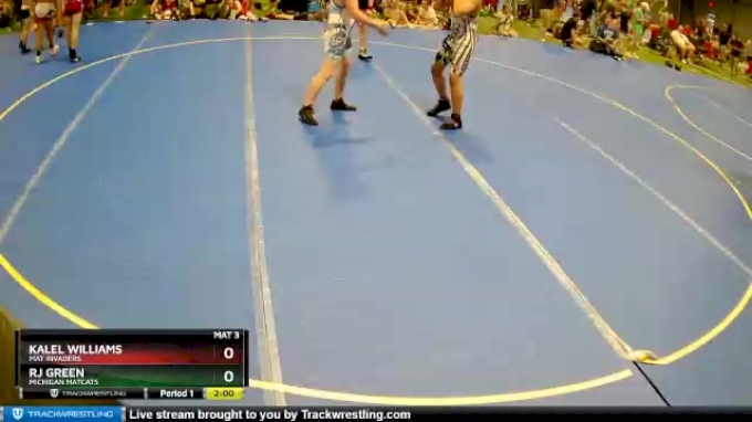 187 lbs Round 2 - Kalel Williams, Mat Invaders vs Rj Green, Michigan ...