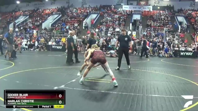 122 lbs Champ. Round 1 - Gixxer Blair, Climax-Scotts WC vs Harlan ...