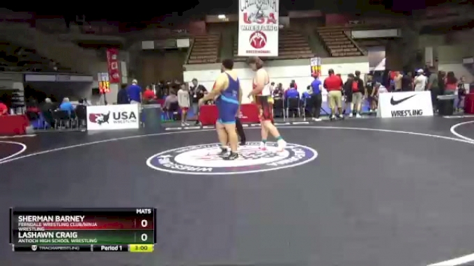 285 lbs Cons. Semi - Sherman Barney, Ferndale Wrestling Club/Ninja ...