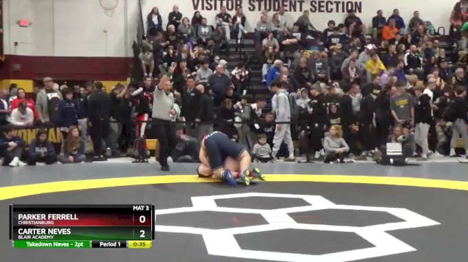 285 lbs 3rd Place Match - Parker Ferrell, Christianburg vs Carter Neves ...