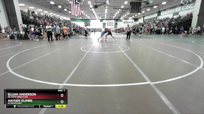 150 lbs Champ. Round 1 - Elijah Anderson, De Soto Wrestling vs Hayden ...