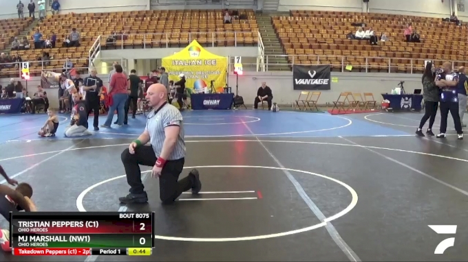 60 lbs Cons. Semi - Mj Marshall (nw1), Ohio Heroes vs Tristian Peppers ...