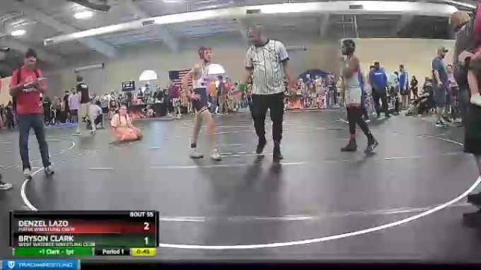 95 lbs Round 3 - Bryson Clark, West Wateree Wrestling Club vs Denzel ...