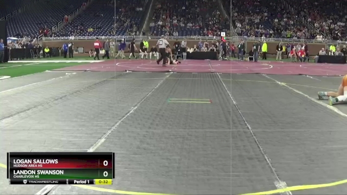D4-190 lbs Cons. Semi - Landon Swanson, Charlevoix HS vs Logan Sallows ...