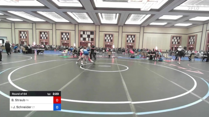138 lbs Round Of 64 - Benjamin Straub, Pa vs Jt Schneider, Ct