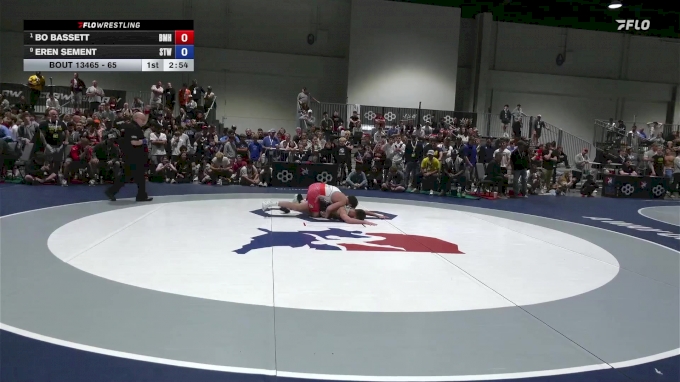 65 lbs Quarters - Bo Bassett, Bishop McCort HS vs Eren Sement, Steller ...