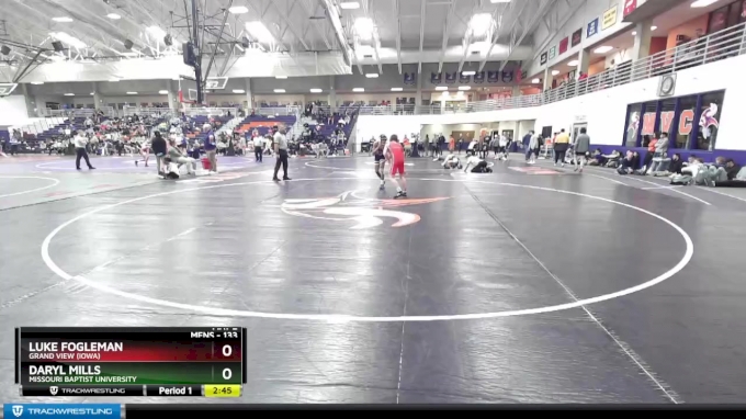 133 lbs Cons. Semi - Daryl Mills, Missouri Baptist University vs Luke ...