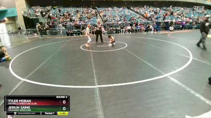 75-81 lbs Round 3 - Jeriun Saing, Crusader Wrestling vs Tyler Moran ...