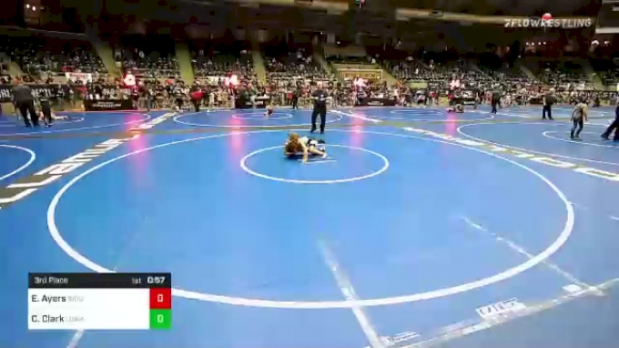 75 lbs 3rd Place - Ellie Ayers, Siouxland Wrestling Academy vs Carleigh ...