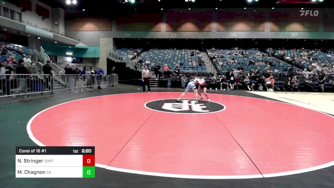 125 lbs Consi Of 16 #1 - Nicholas Stringer, Simpson University vs Mick ...