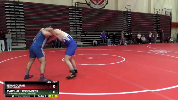 197 lbs Semifinal - Noah Duran, Grays Harbor vs Marshall Rodenbeck ...