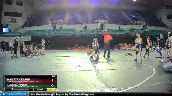 80 lbs Semis (4 Team) - Jake Strickland, Team Bear Wrestling Club Navy ...