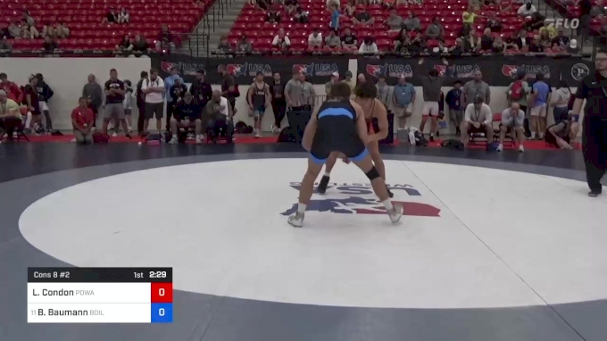 79 kg Cons 8 #2 - Lucas Condon, Poway High School Wrestling vs Brody ...