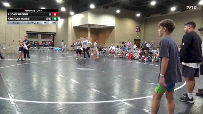 100 lbs Round 6 (8 Team) - Lucas Wilson, Indiana Outlaws vs Charles ...