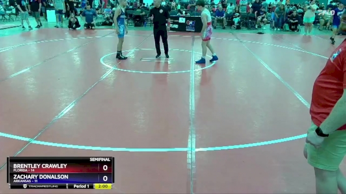 106 lbs Semis & 1st Wrestleback (8 Team) - Brentley Crawley, Florida vs ...