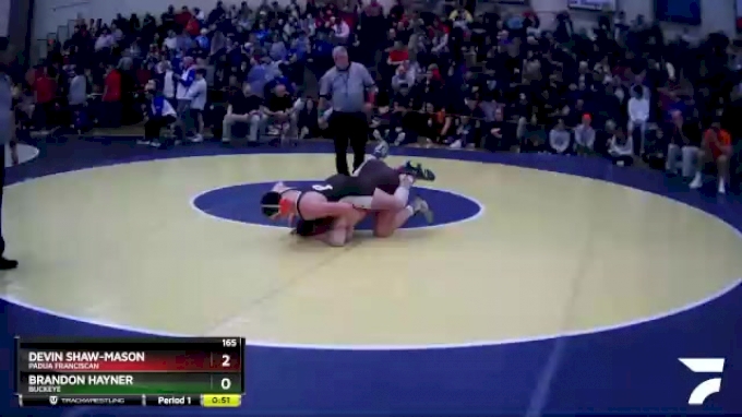 165 lbs Semifinal - Devin Shaw-Mason, Padua Franciscan vs Brandon ...