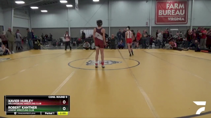 119 lbs Cons. Round 5 - Xavier Hurley, Williamsburg Wrestling Club vs ...