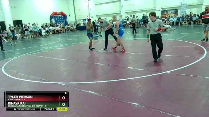 126 lbs Round 5 (16 Team) - Tyler Pierson, Iowa Gables vs Binaya Rai ...