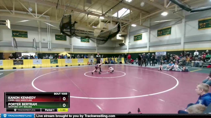 45 lbs Champ. Round 1 - Porter Bertram, Watford City Wolves vs Kanon ...