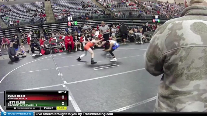 90 lbs Round 4 (6 Team) - Isiah Reed, Nebraska Blue vs Jett Kline ...