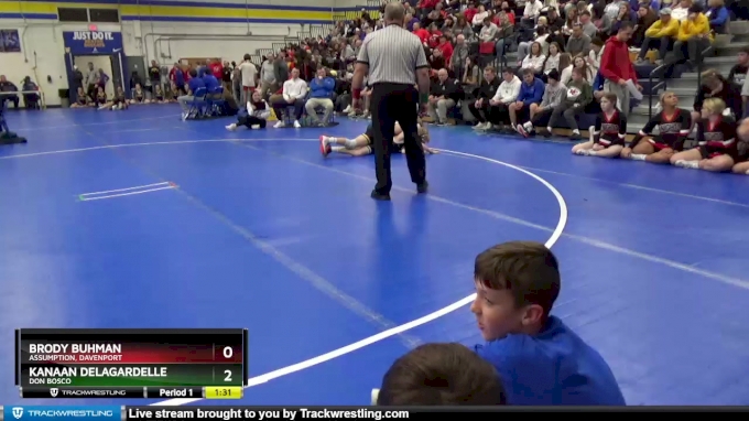 106 lbs Cons. Round 3 - Brody Buhman, Assumption, Davenport vs Kanaan ...