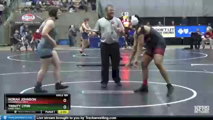 Girls 185 lbs Champ. Round 1 - Trinity Lynn, Gibbs Girls vs Norah ...