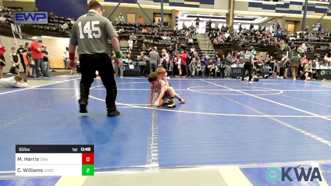 55 lbs 2nd Place - Maddox Harris, Oklahoma Wrestling Academy vs Creed ...