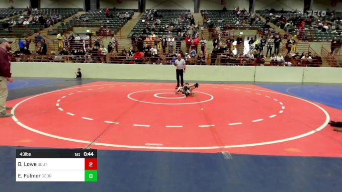 43 lbs Final - Barrett Lowe, South Forsyth WAR Wrestling Club vs Elijah ...