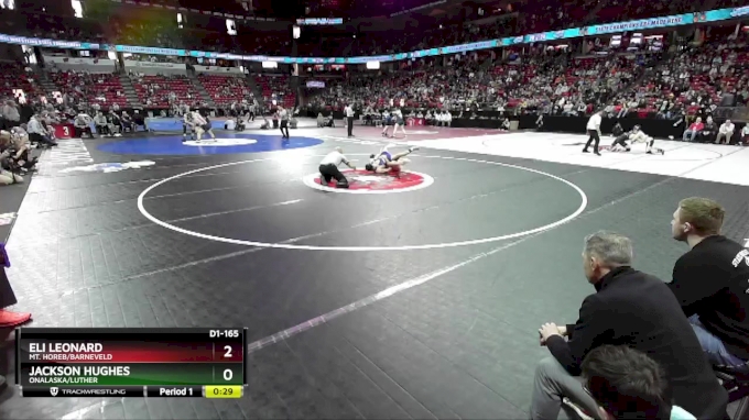 D1-165 lbs Cons. Semi - Eli Leonard, Mt. Horeb/Barneveld vs Jackson ...
