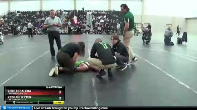 133 lbs Quarters & 1st Wb (16 Team) - Zeke Escalera, Campbellsville vs ...