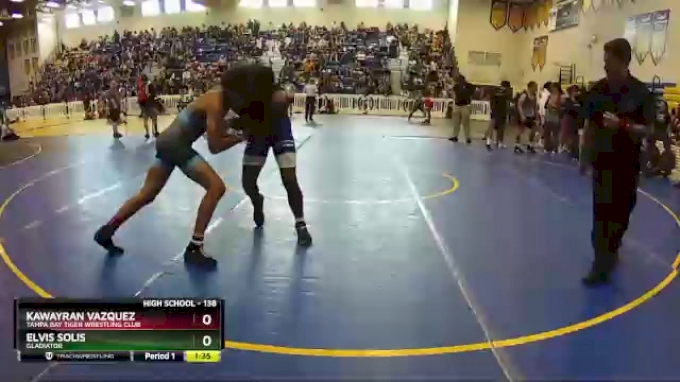 138 lbs Quarterfinal - Elvis Solis, Gladiator vs Kawayran Vazquez ...