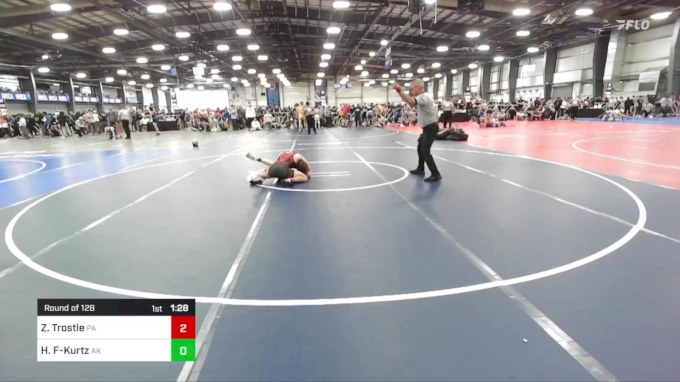 120 lbs Round Of 128 - Zane Trostle, PA vs Hunter Forshee-Kurtz, AK
