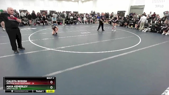 124 lbs Round 2 (3 Team) - Maya Kemerley, Apple Valley vs Calista ...