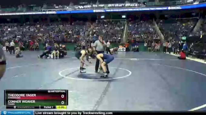 3 lbs Quarterfinal - Theodore Yager, Swansboro vs Conner Weaver, Foard