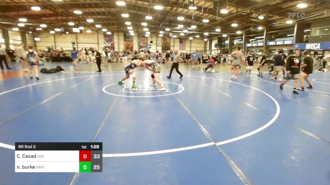 195 lbs Rr Rnd 3 - Collin Casad, Indiana Outlaws White vs Nicholas ...