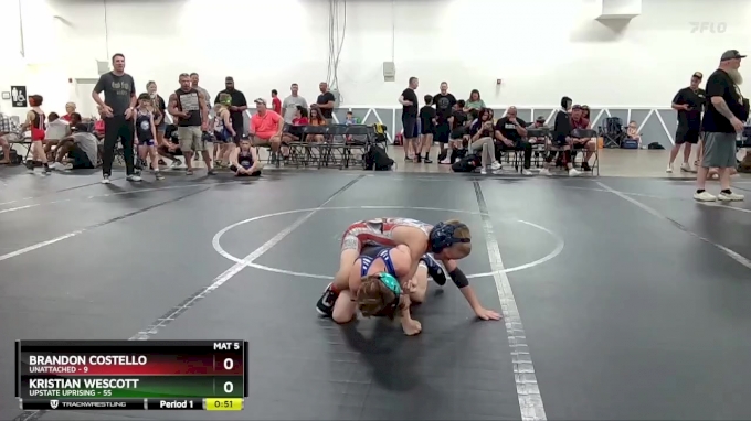 72 lbs Champ. Round 1 - Kristian Wescott, Upstate Uprising vs Brandon ...