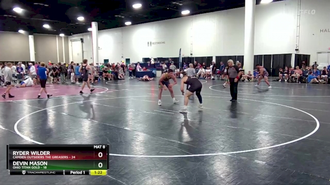 190 lbs Round 1 (8 Team) - Ryder Wilder, Camden Outsiders The Greasers ...