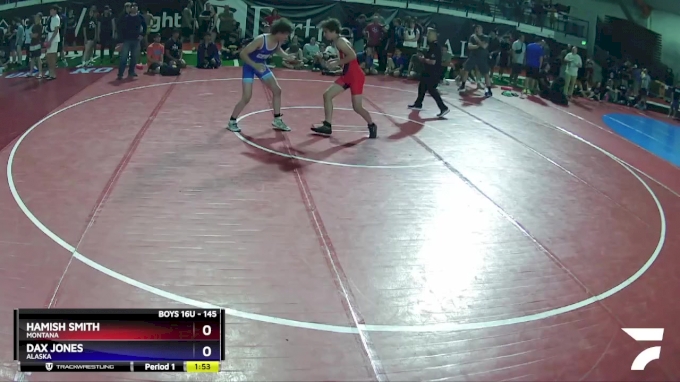 145 lbs 5th Place Match - Hamish Smith, Montana vs Dax Jones, Alaska