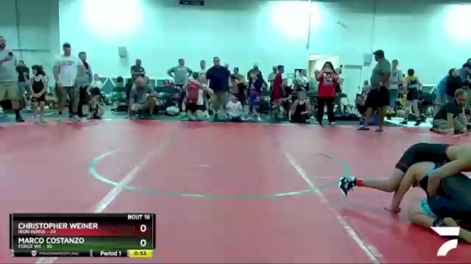 84 lbs Round 4 (8 Team) - Christopher Weiner, Iron Horse vs Marco ...