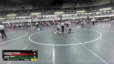 100 lbs Quarterfinal - Thomas Vanasek, New Prague vs Amos Jirak, DC Elite