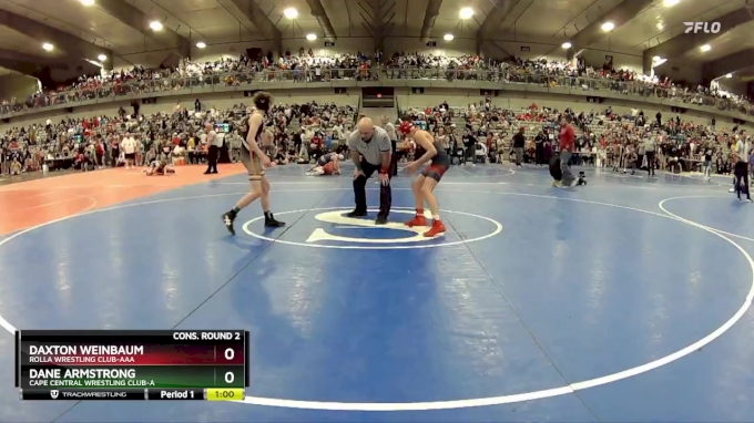 100 lbs Cons. Round 2 - Dane Armstrong, Cape Central Wrestling Club-A ...