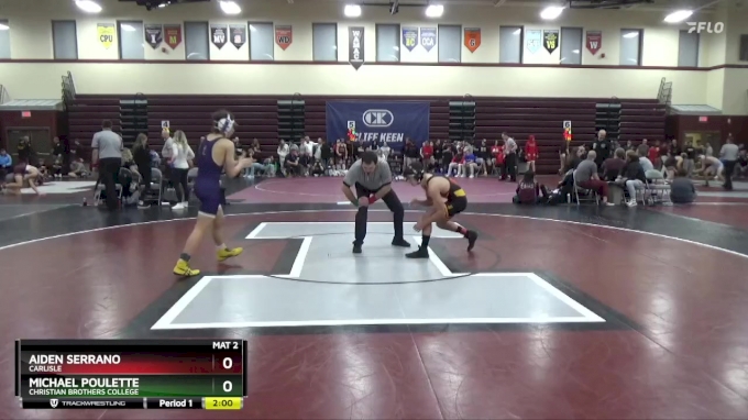 132 lbs Round 3 - Aiden Serrano, Carlisle vs Michael Poulette ...
