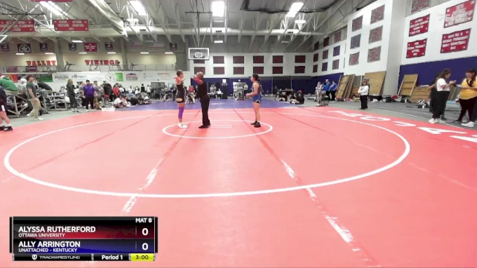 130 lbs Champ. Round 1 - Ally Arrington, Unattached - Kentucky vs ...